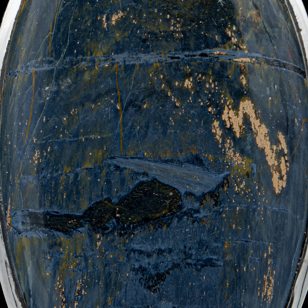 Pietersite Pendant 1.64" with Sterling Silver Chain - Tempest Stone ...