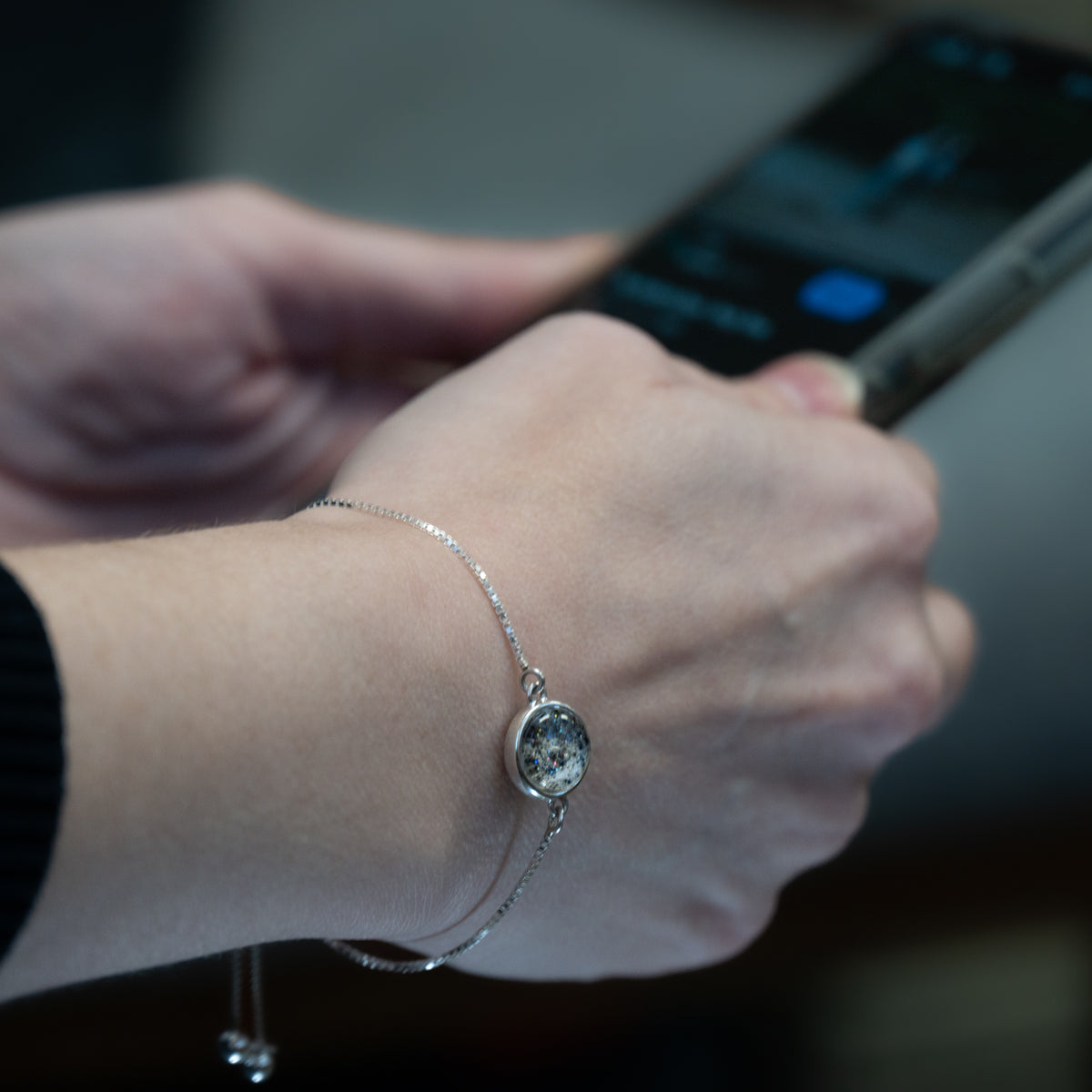 Nebula Fire - Birth of the Solar System Bracelet - Allende Meteorite ...