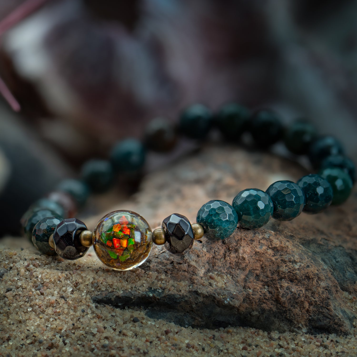 Deep Sea Ammolite Bracelet