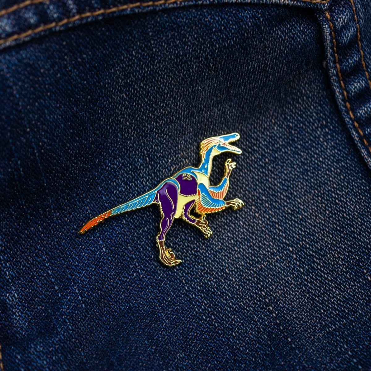 Velociraptor Pin