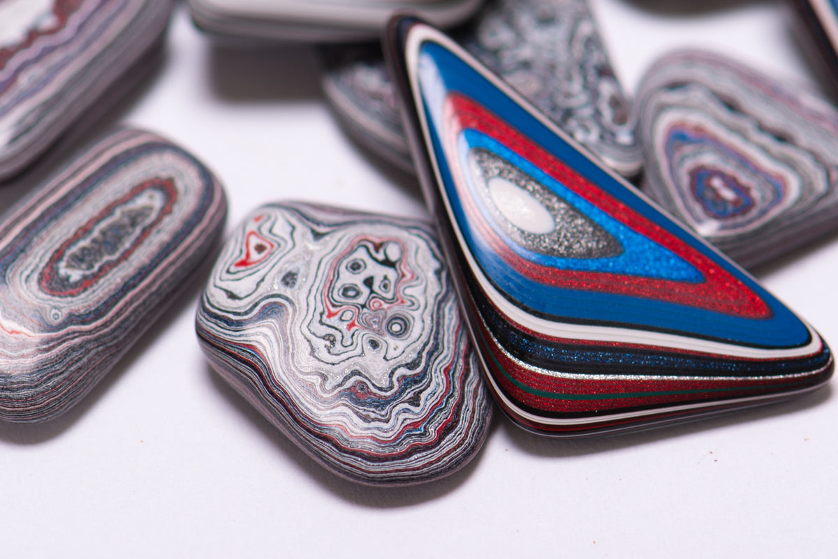 Polished Fordite Specimen, Includes Display Case - Mini Museum